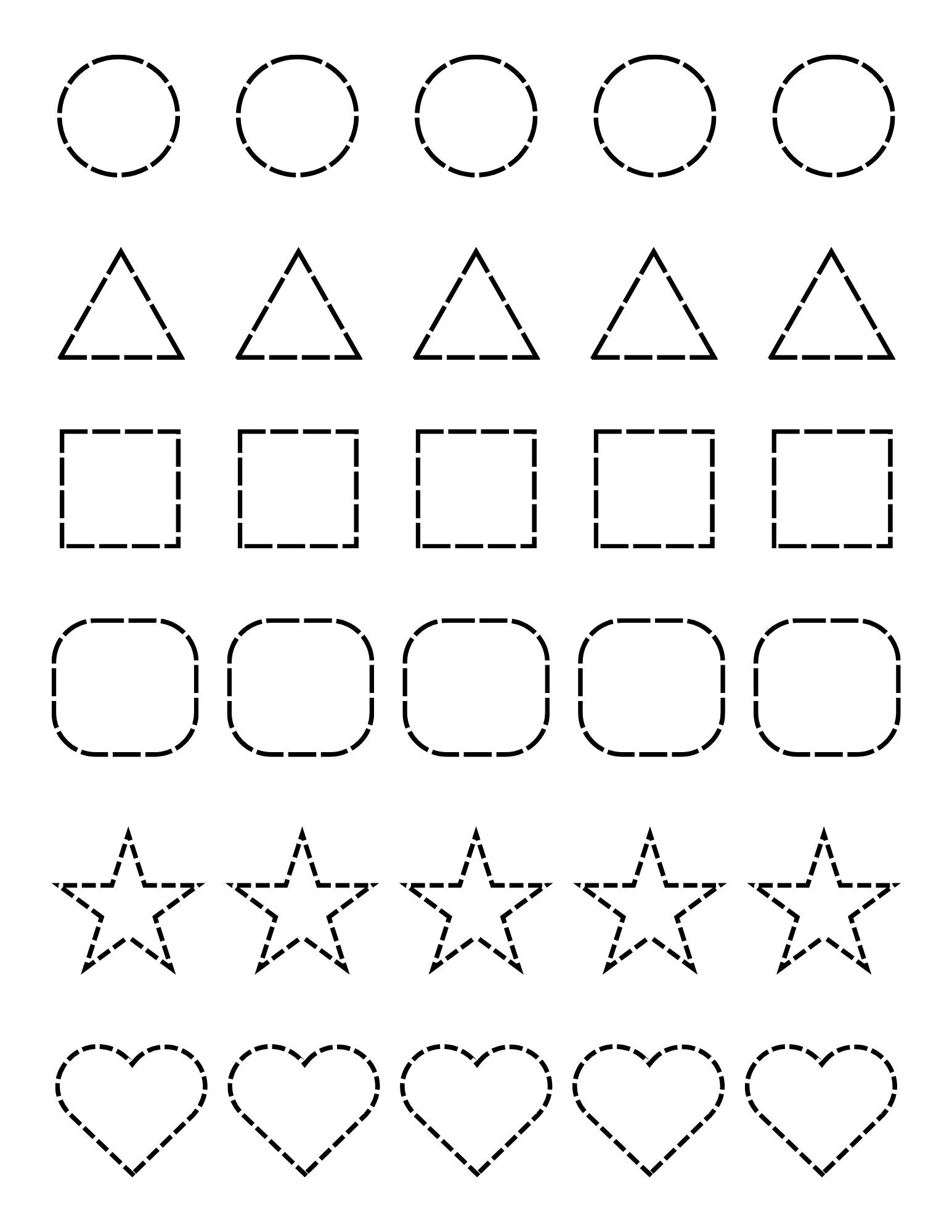 Tracing Things - Shapes & Lines, Preschool Line Tracing, Homeschool ...