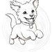 Jumping Dog, Kids Coloring Page, Kids Coloring, Easy Coloring, Coloring ...