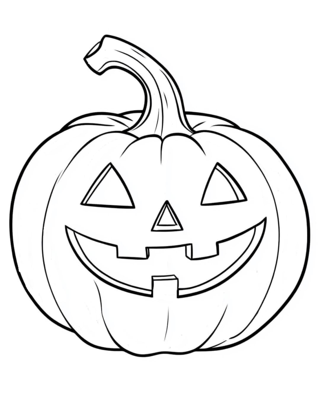 Jack-o-lantern Coloring Page, Coloring Page, Halloween, Pumpkin ...