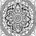 Flower Mandala 2, Adult Coloring Page, Intricate Design, Coloring Page ...