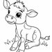 Cute Baby Cow, Coloring Page, Kids Coloring Page, Kids Activity, Summer ...