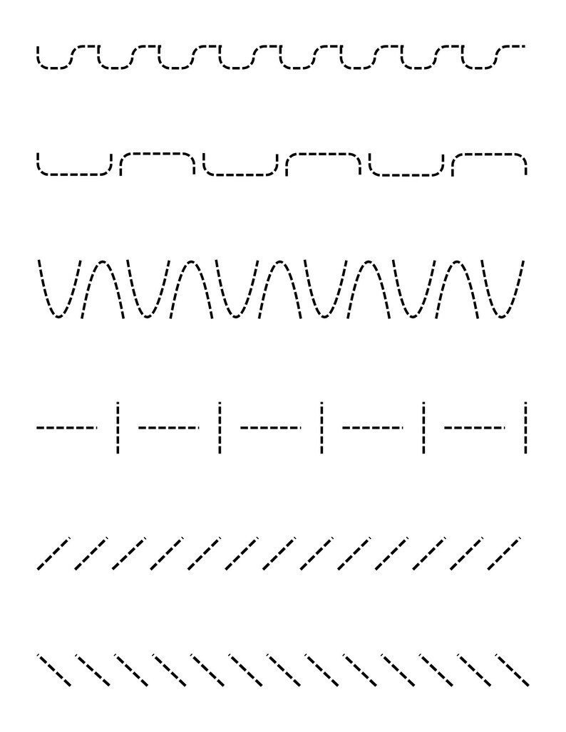 Tracing Things - Shapes & Lines, Preschool Line Tracing, Homeschool ...