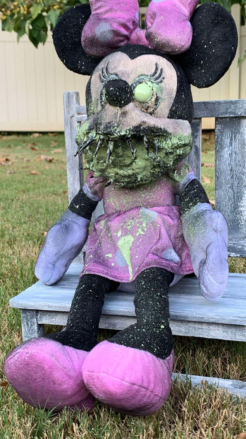 Possessed Minnie Mouse Creepy Plush Horror Plush Scary Plush Macabre ...