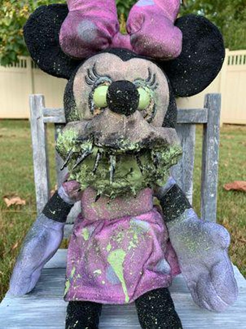 Possessed Minnie Mouse Creepy Plush Horror Plush Scary Plush Macabre ...