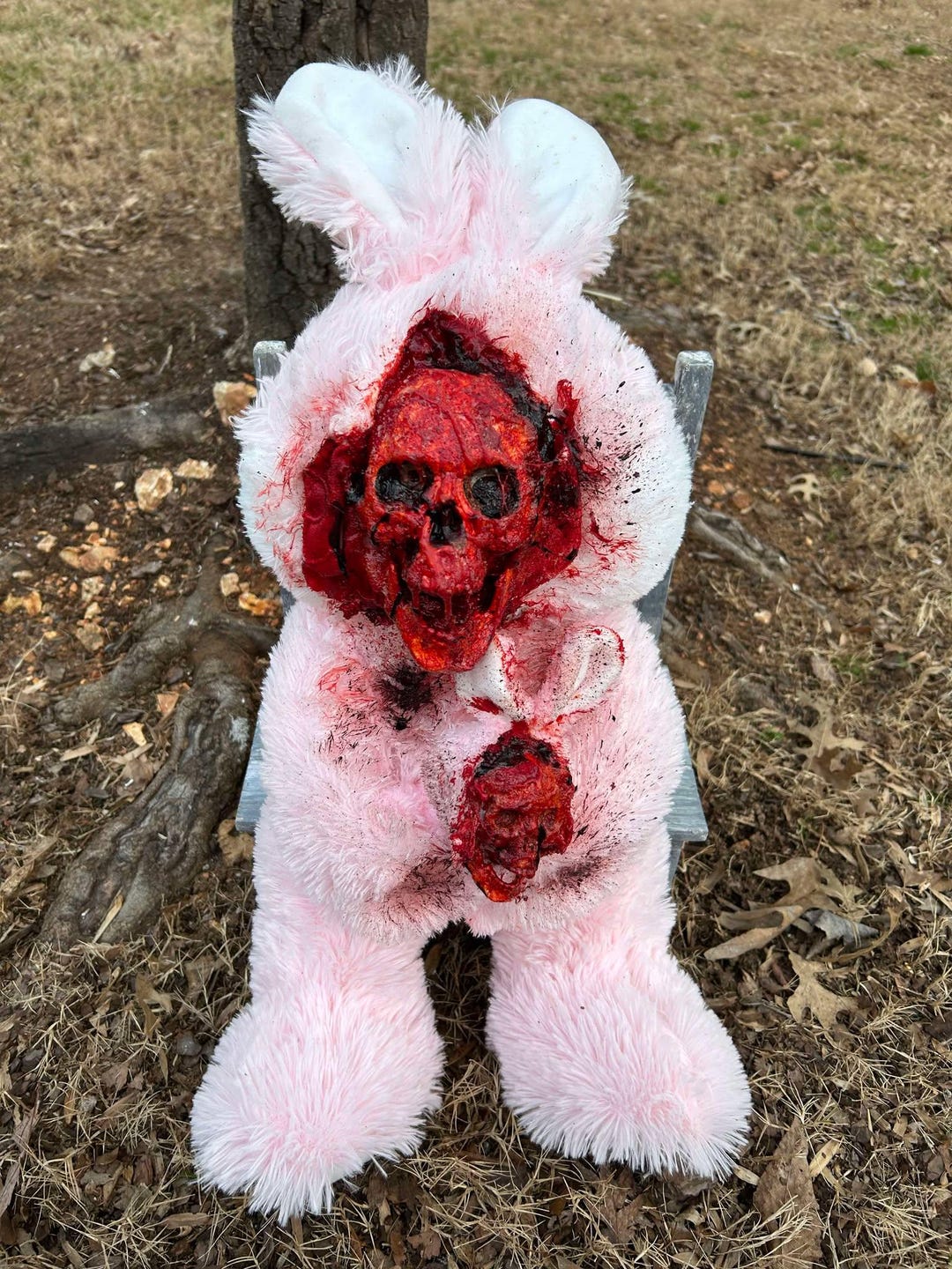 Creepy Rabbit Plush With Baby - Creepy Plush - Horror Plush - Scary ...