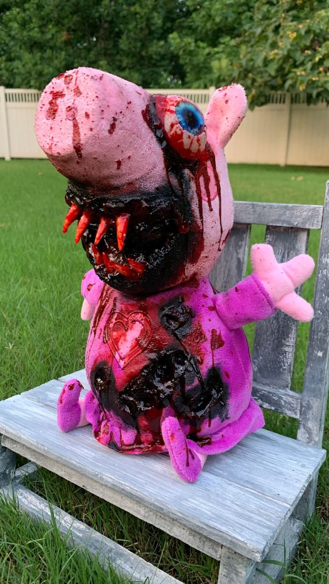 Peppa Pig Creepy Plush Horror Plush Scary Plush Gothic Decor Halloween ...