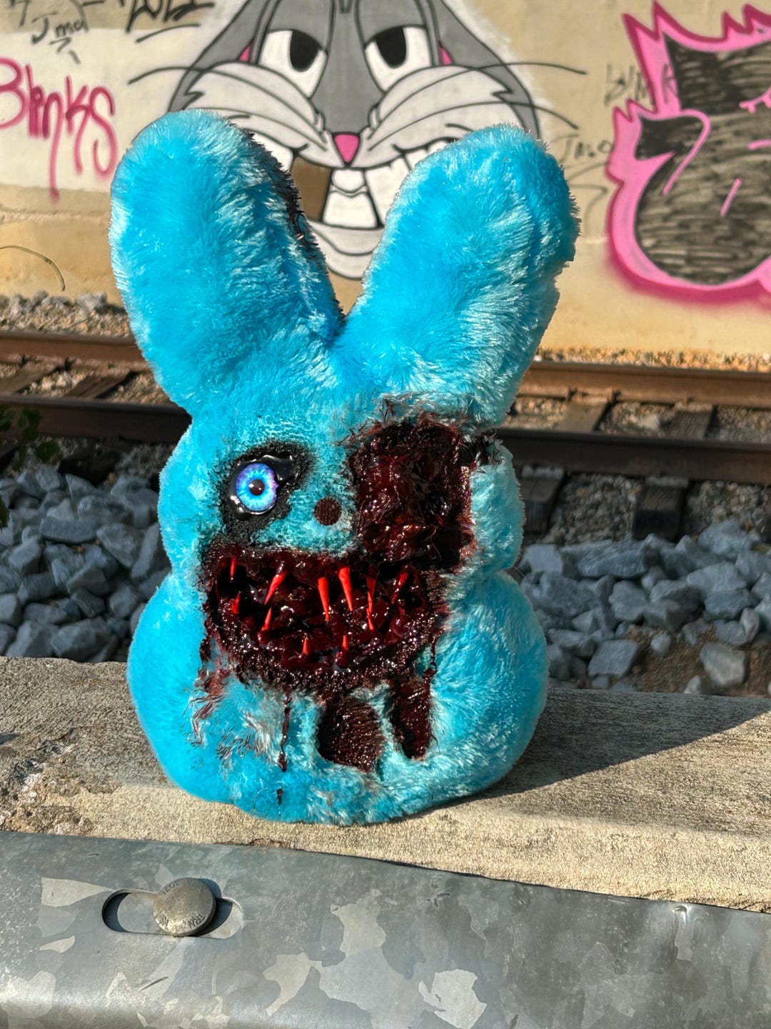 Evil Peep - Creepy Plush - Horror Plush - Scary Plush - Gothic Decor ...