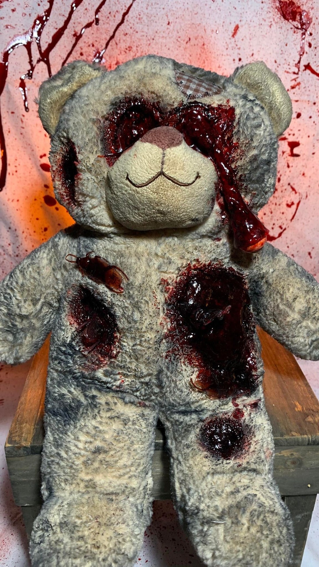 Creepy Teddy Bear Creepy Plush Horror Plush Scary Plush Macabre ...
