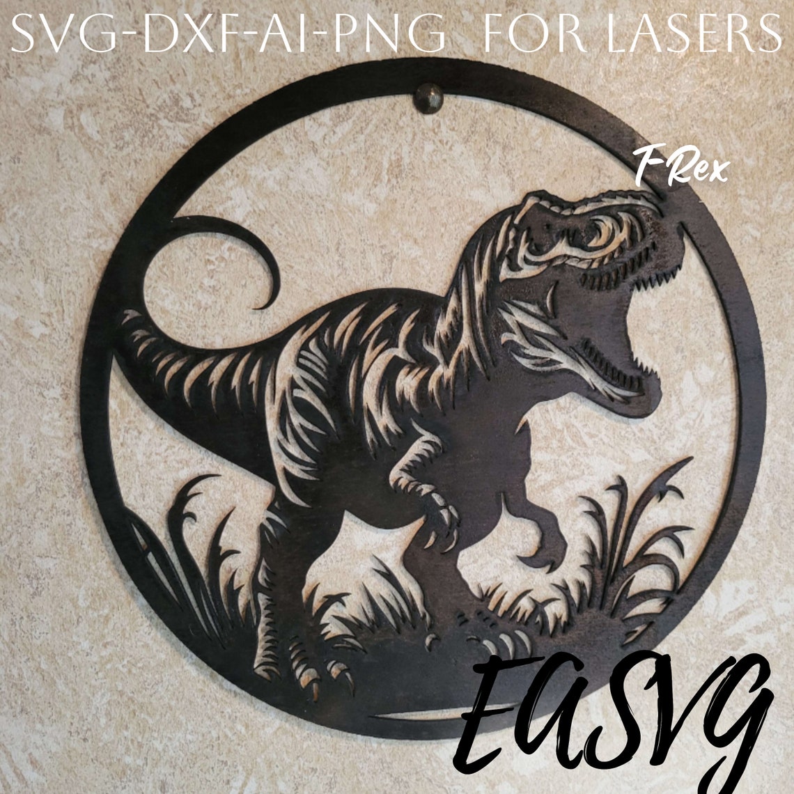 T-rex Dinosaur Laser-cut File - SVG, DXF, Ai, PNG for Glowforge, Xtool ...