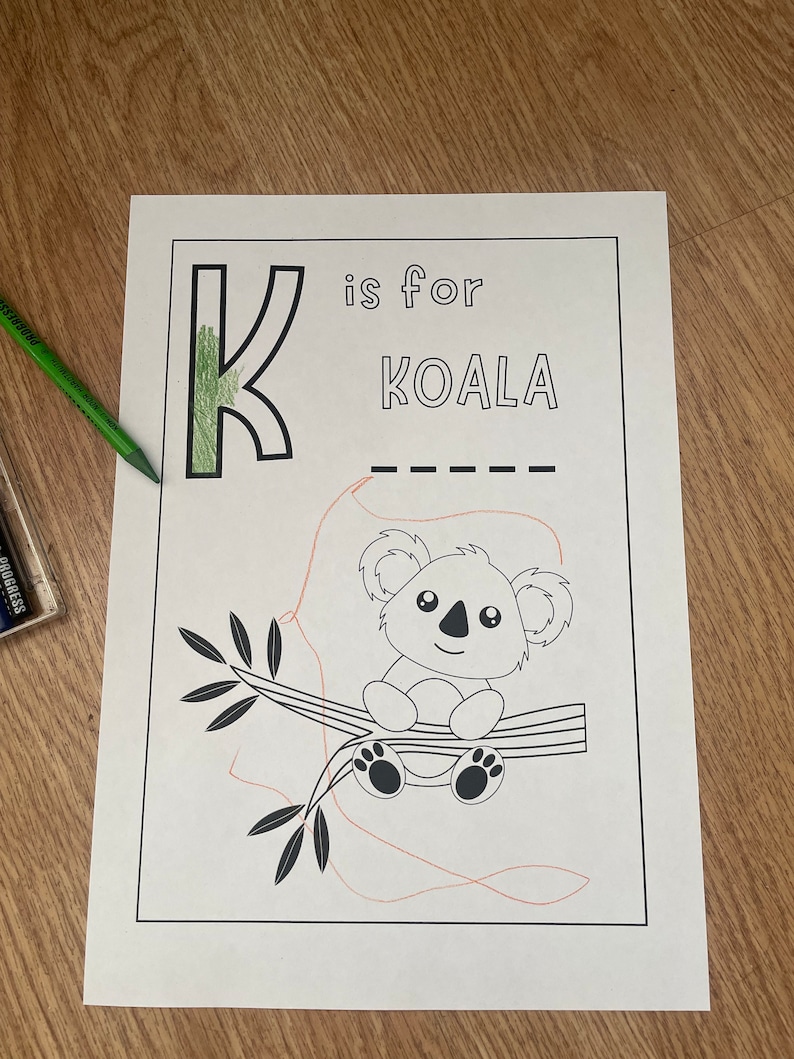 Printable Alphabet Colouring Book for Kids | Pdf Download | Fun ...