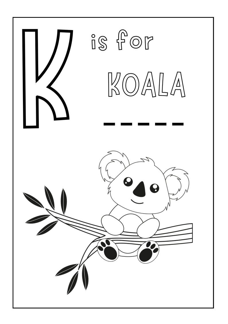 Printable Alphabet Colouring Book for Kids | Pdf Download | Fun ...