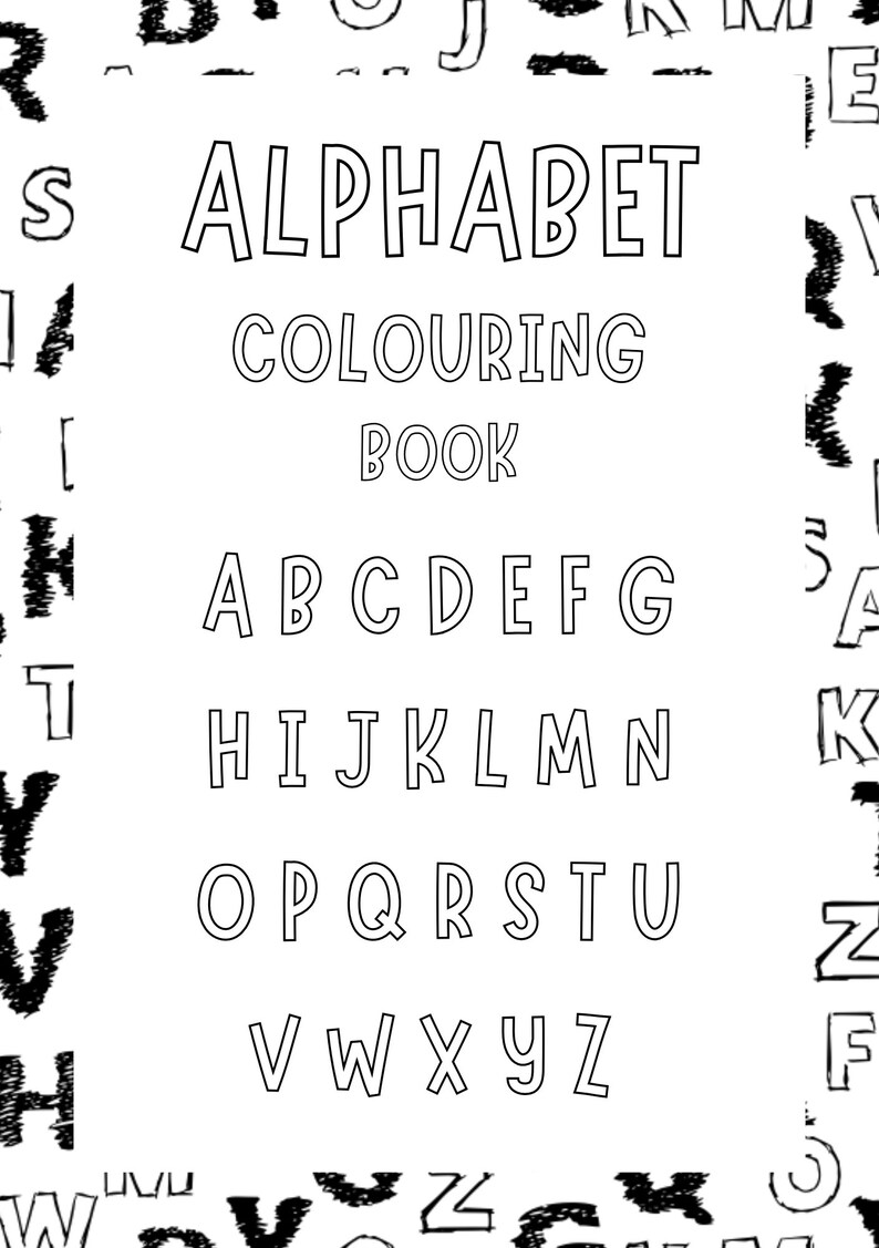 Printable Alphabet Colouring Book for Kids | Pdf Download | Fun ...