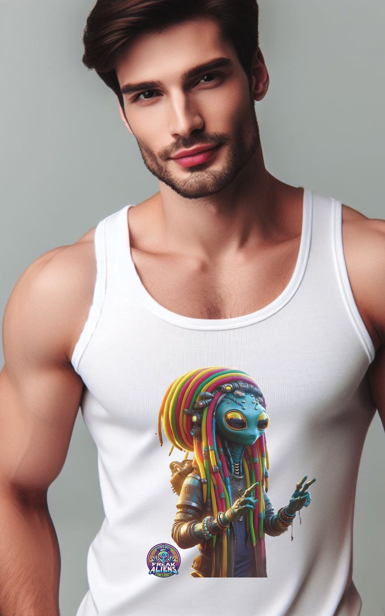 Cyberpunk Tank Top, UFO, Aliens, Robots, Sci-fi, Anime ...
