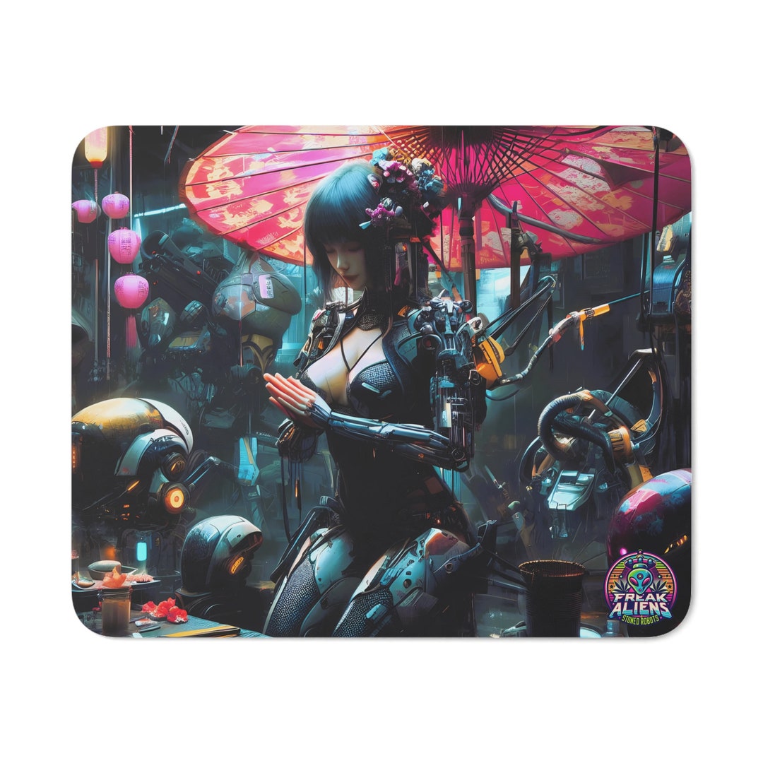 Cyberpunk Mouse Pad, Alien, Robot, Sci-fi, Anime, UFO, Blade Runner ...