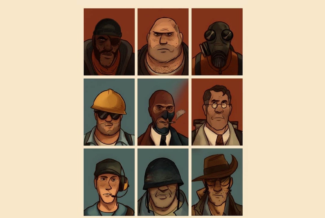 TEAM FORTRESS 2 Original Art Print Poster - Etsy