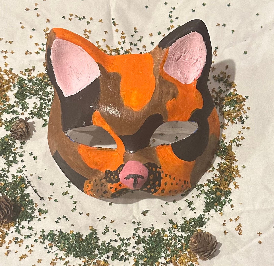 Calico Cat Mask - Etsy