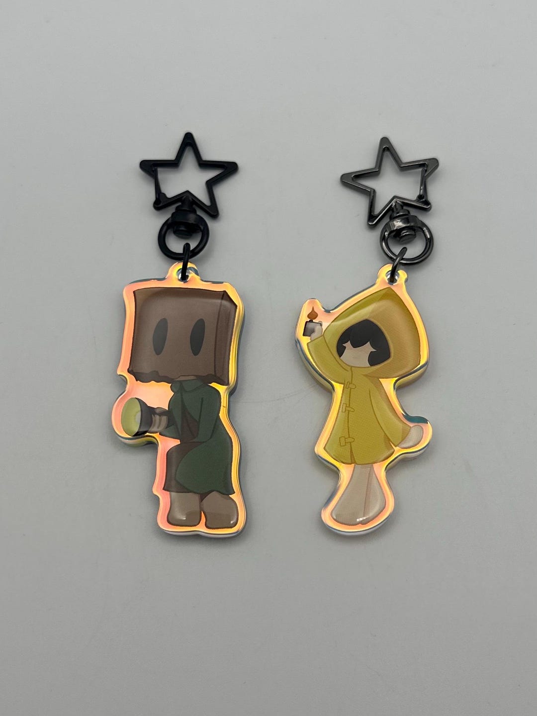 Tiny Nightmares Fan Art Six Mono Rainbow Acrylic 2.5” Keychain - Etsy