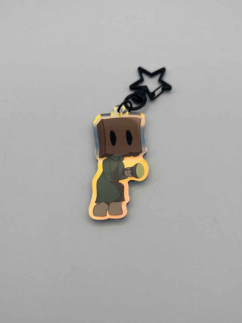 Tiny Nightmares Fan Art Six Mono Rainbow Acrylic 2.5” Keychain - Etsy