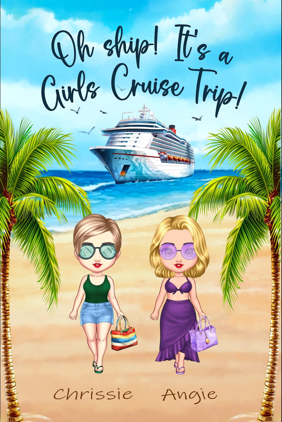 Personalized Girls Trip Cruise Cabin Door Flag Sign | Besties Cruise ...