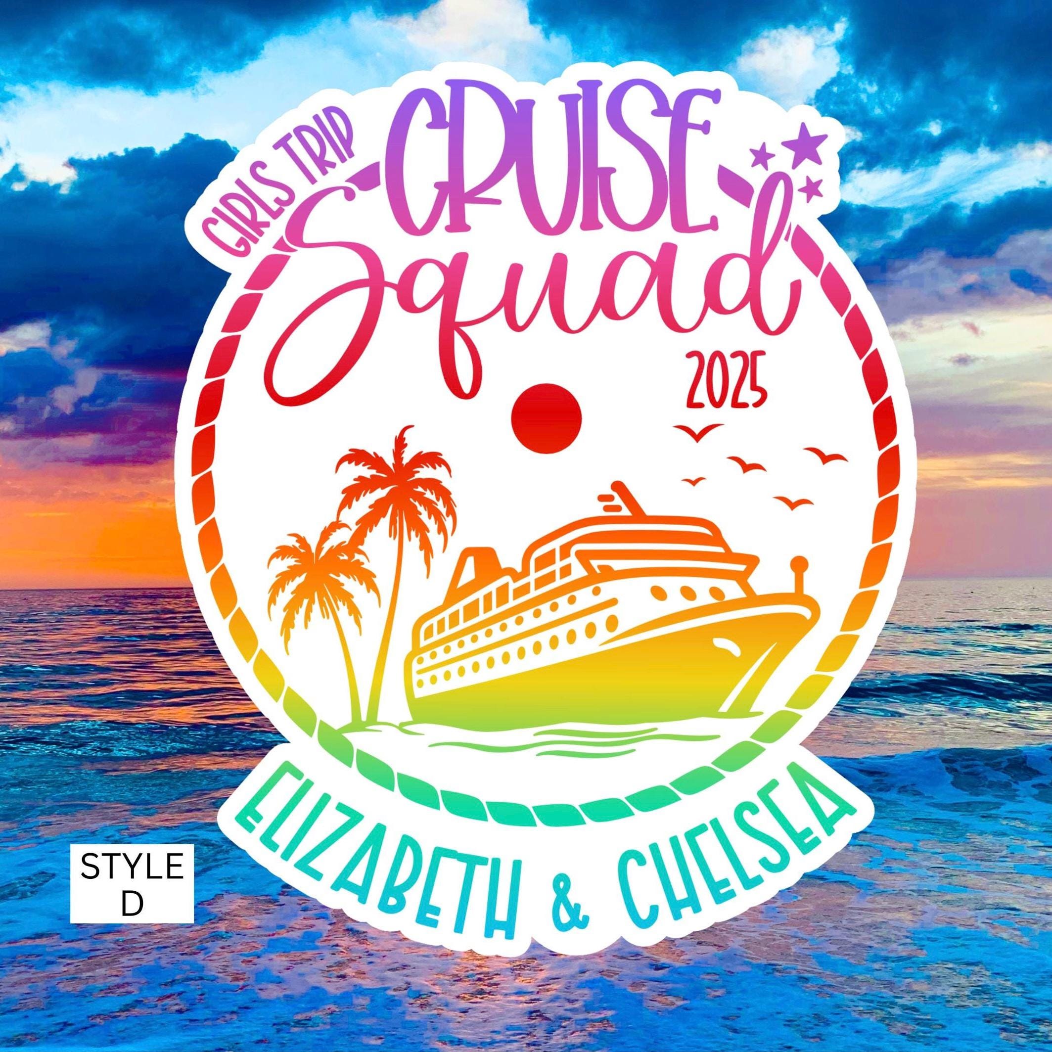Personalized Cruise Squad Magnet | Anniversary | Birthday | Girls Trip ...