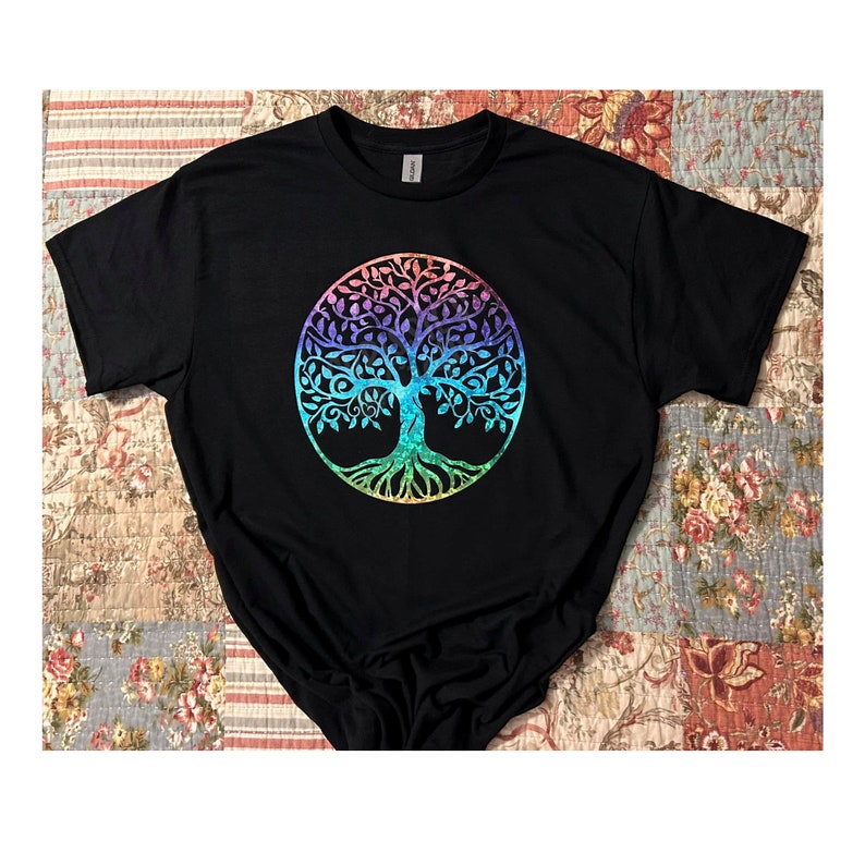 Holographic Tree of Life T-shirt - Etsy