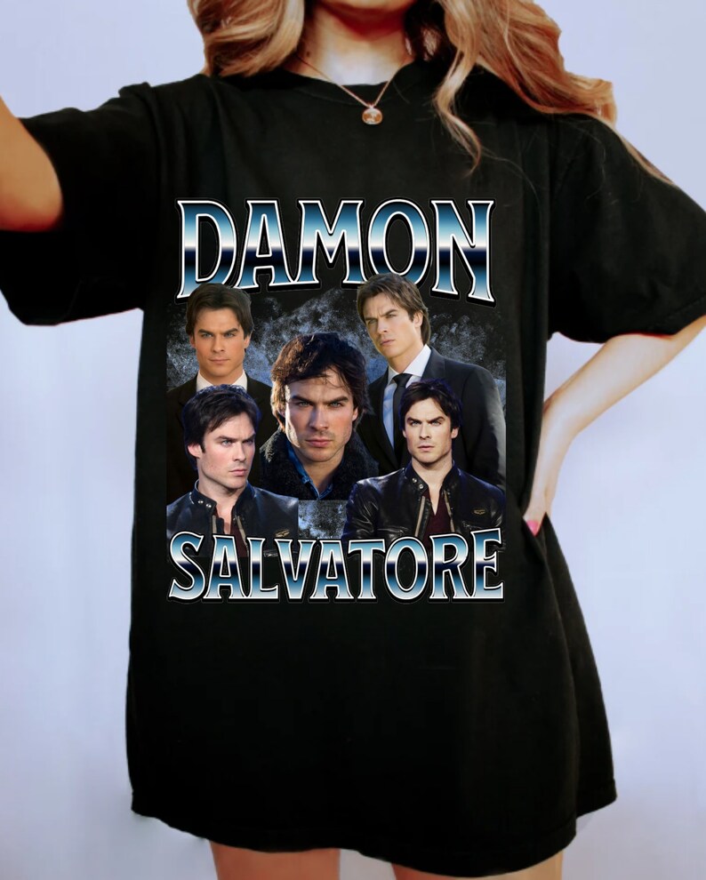 Retro Damon Salvatore Shirt-damon Salvatore Sweatshirt,damon Salvatore ...