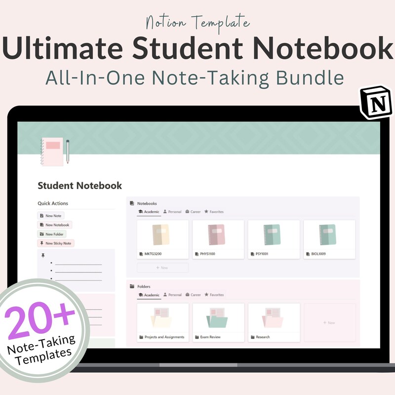 Notion Template - Etsy