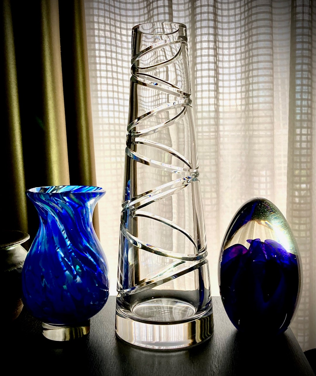 30cm Waterford Crystal Vase Jasper Conran Designed Perfect Condition C ...