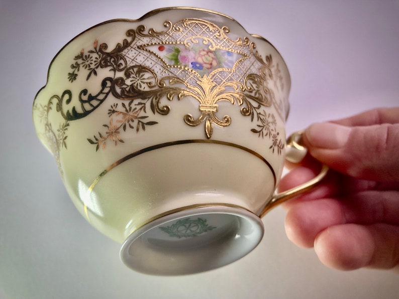 Outstandingly Rare 1935 Noritake Gilt Teacup Trio Amazing Condition and ...