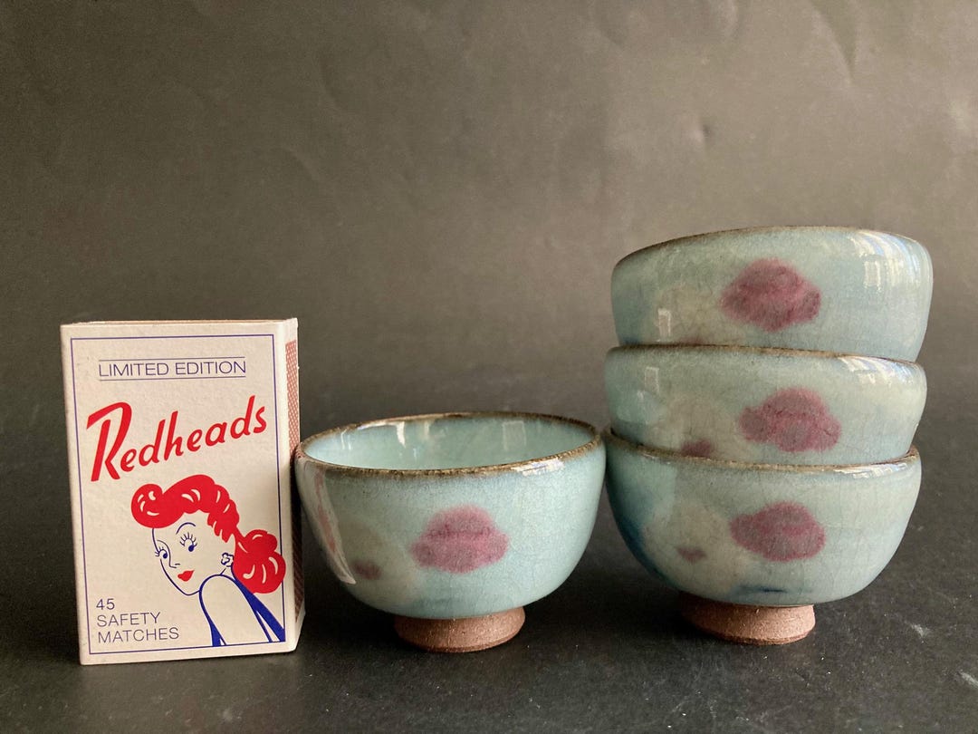 Jun Ware Teacups – Hand-potted 20th Century Sake Cups - Asian Art - Etsy UK
