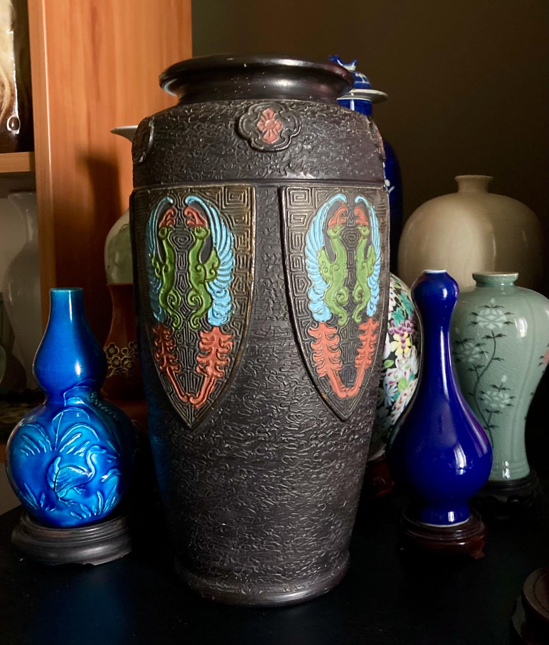 Genuine Antique Japanese Tokanabe-ware Vase - C.1920's - Fine Asian Art ...