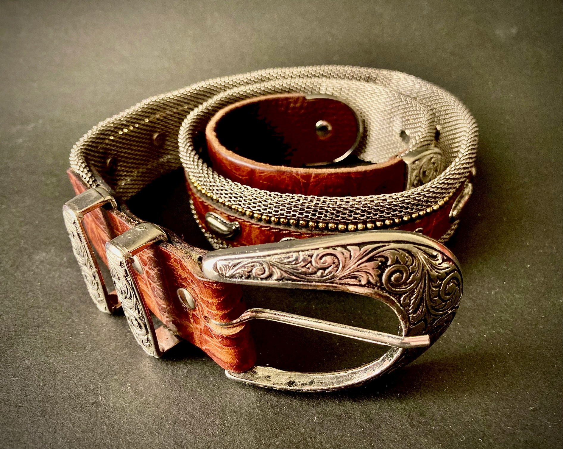 Vintage Alligator Ranger 'cowgirl' Belt Hand Made Amazing Quality ...