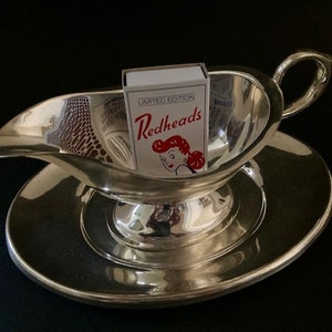 Vintage Silver-plated Sauce Boat Set 1930's Great Condition Raeno rspco ...