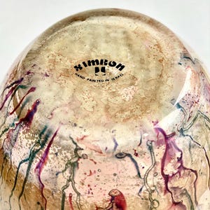 Vintage Simron Hand-stained Luster Glass Vase - 17cm's - C.1970's ...