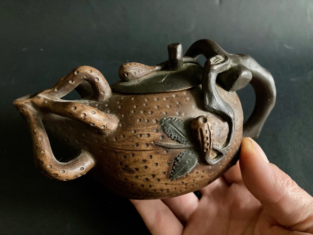 Chinese Yixing Zisha Clay Figural Acorn Form Teapot - Likely 20th ...