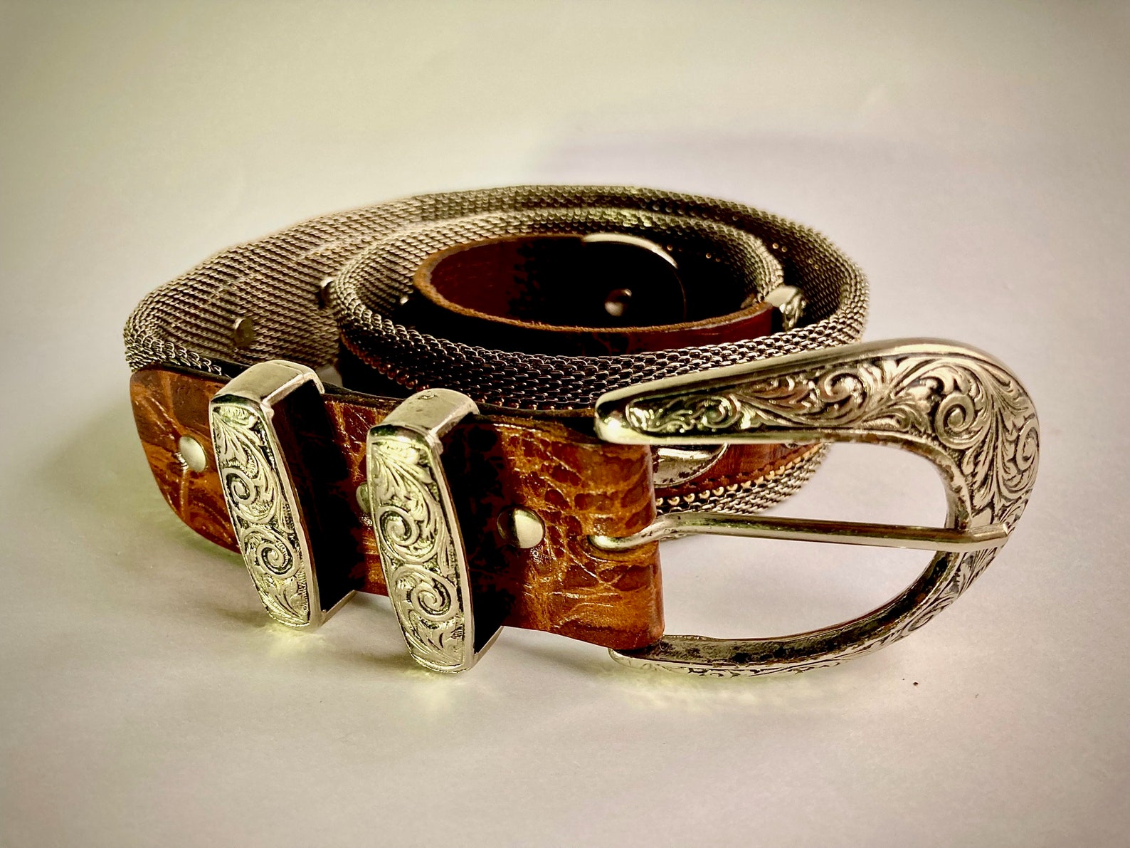 Vintage Alligator Ranger 'cowgirl' Belt Hand Made Amazing Quality ...