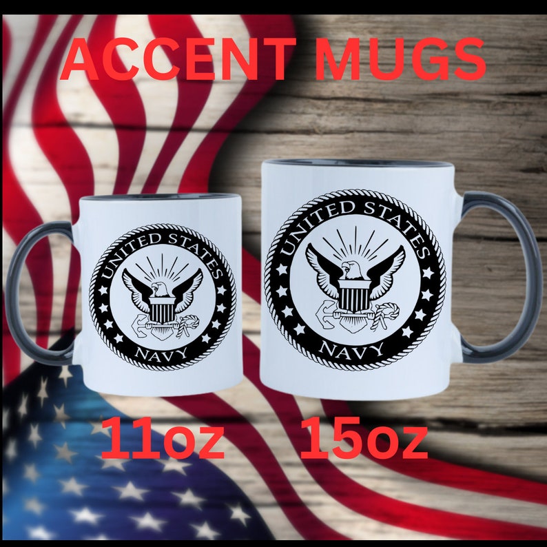 US Navy Emblem, US Navy Mugs, US Navy Veteran Mugs, Military Mugs - Etsy