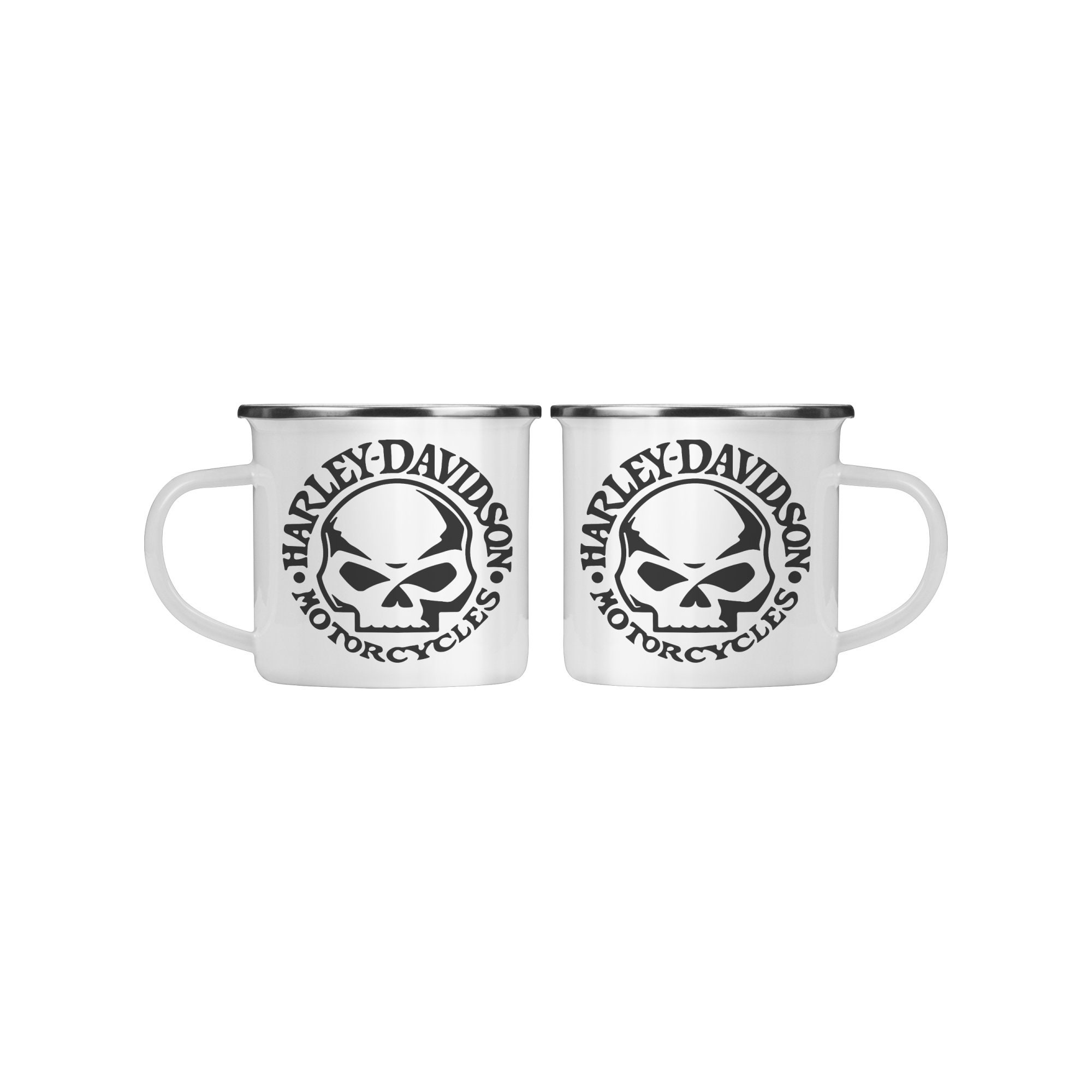 Harley Davidson Skull Logo Mug, Harley Davidson, HD Mugs, Motorcycle ...