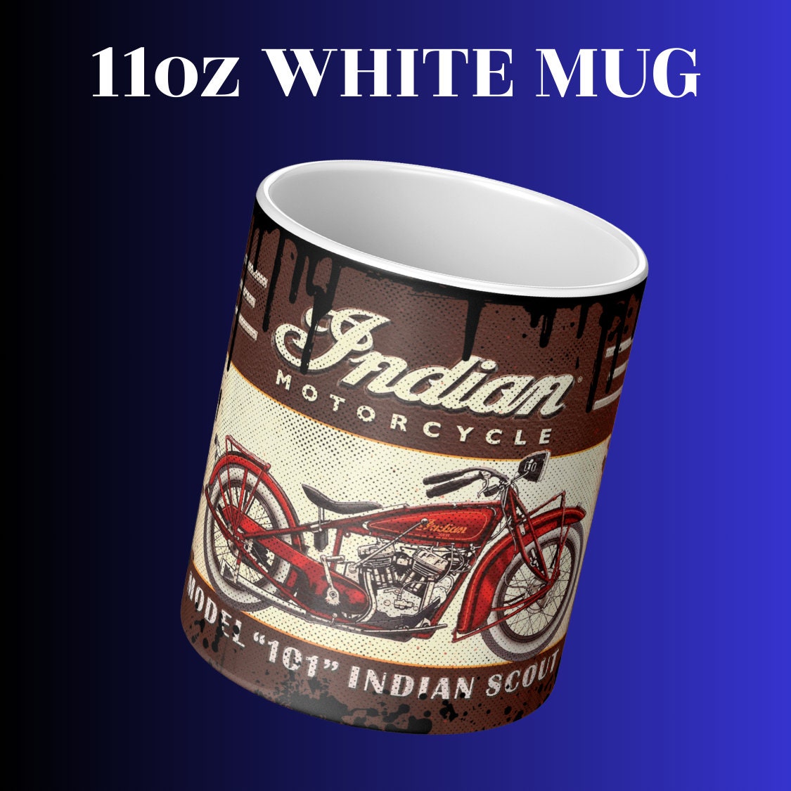Indian Motorcycle Wrap, Indian Motorcycle Mug, Indian Motorcycle, - Etsy