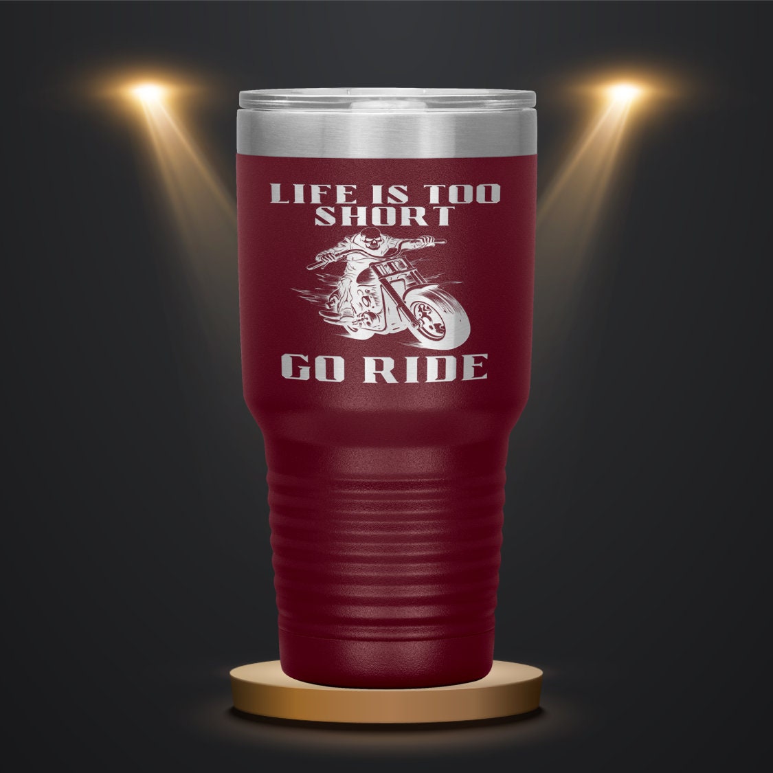 Life is Too Short Go Ride Tumbler, Ride Motorcycles, Motorcycle ...