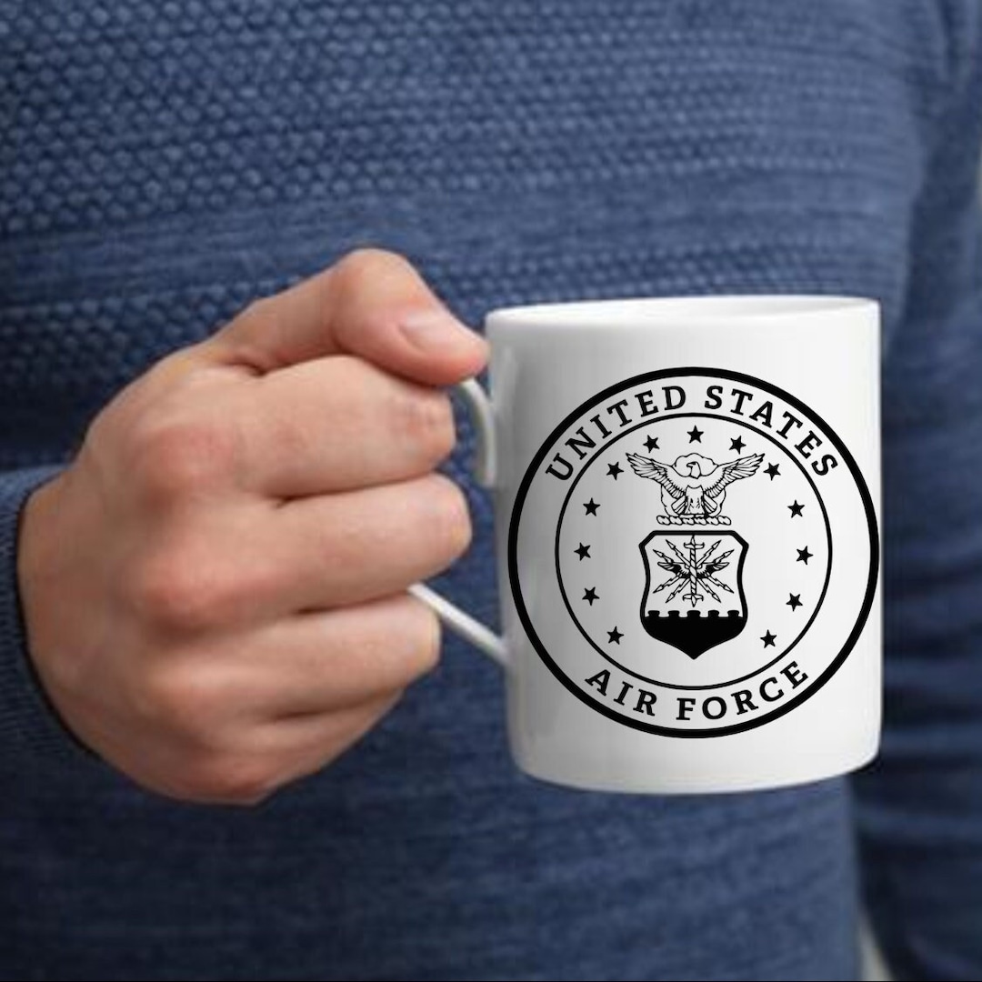 US Air Force Emblem, US Air Force Mug, Military Mugs, Veteran Mugs, Air ...