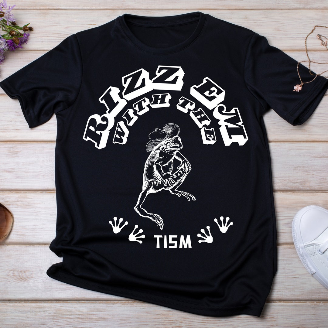 Rizz Em With the Tism Png, Funny Frog Meme, Sublimation, Svg, Tism Frog ...