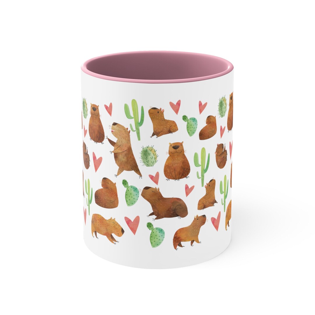 Happy Capybara Mug, Cute Animal, Capybara Coffee Cup, Capybara Lover ...