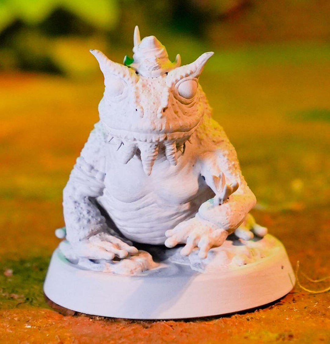 Garten Giant Frog, Miniature, Witches of Sommer, 3D Print, DND ...