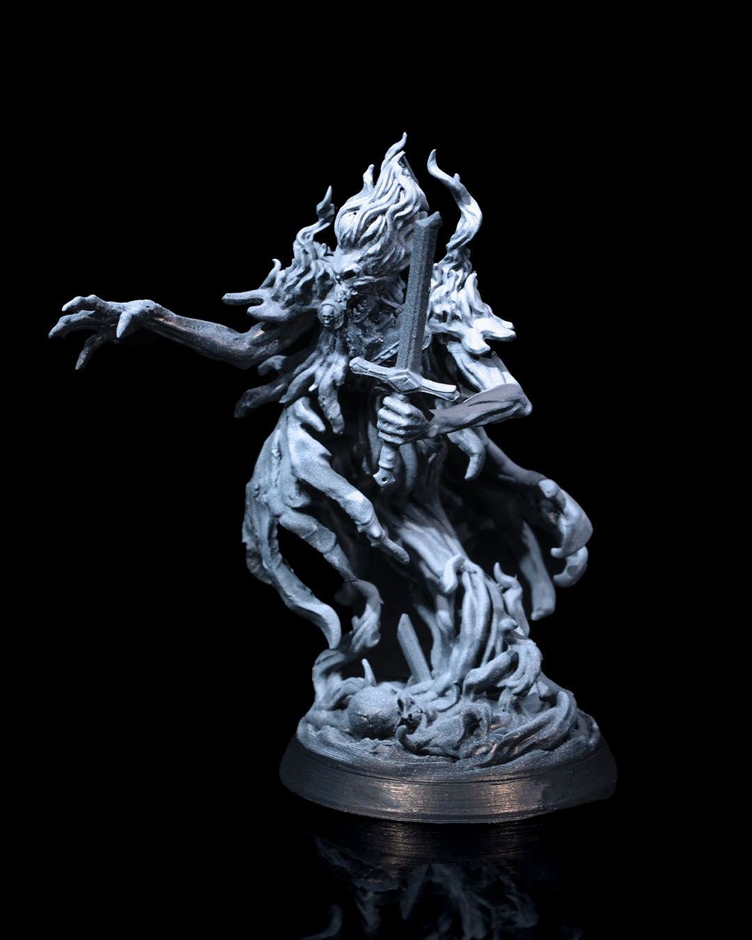 Ghost 02, Miniature, Necromancer, 3D Print, DND Miniature, Fantasy ...