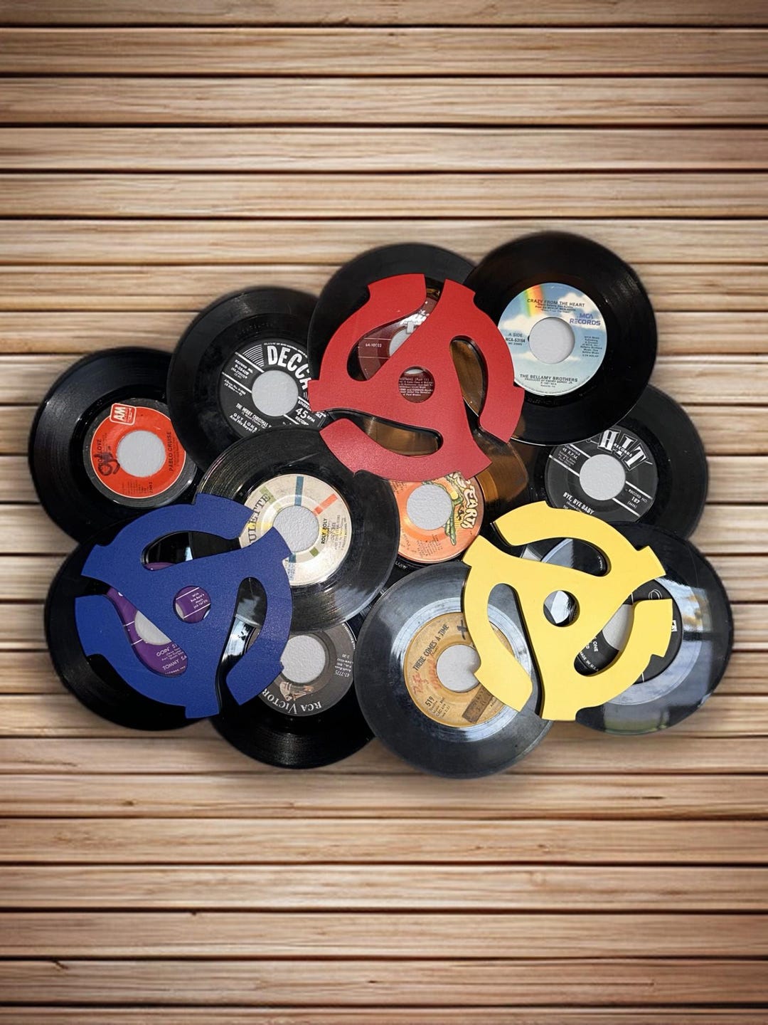 Vinyl 45 RPM Record Wall Art: Retro Music Room Decor - Etsy