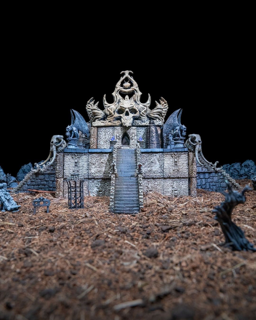 The Dark Ziggurat, Miniature, Necromancer, 3D Print, DND Miniature, Fantasy Miniature, Tabletop ...