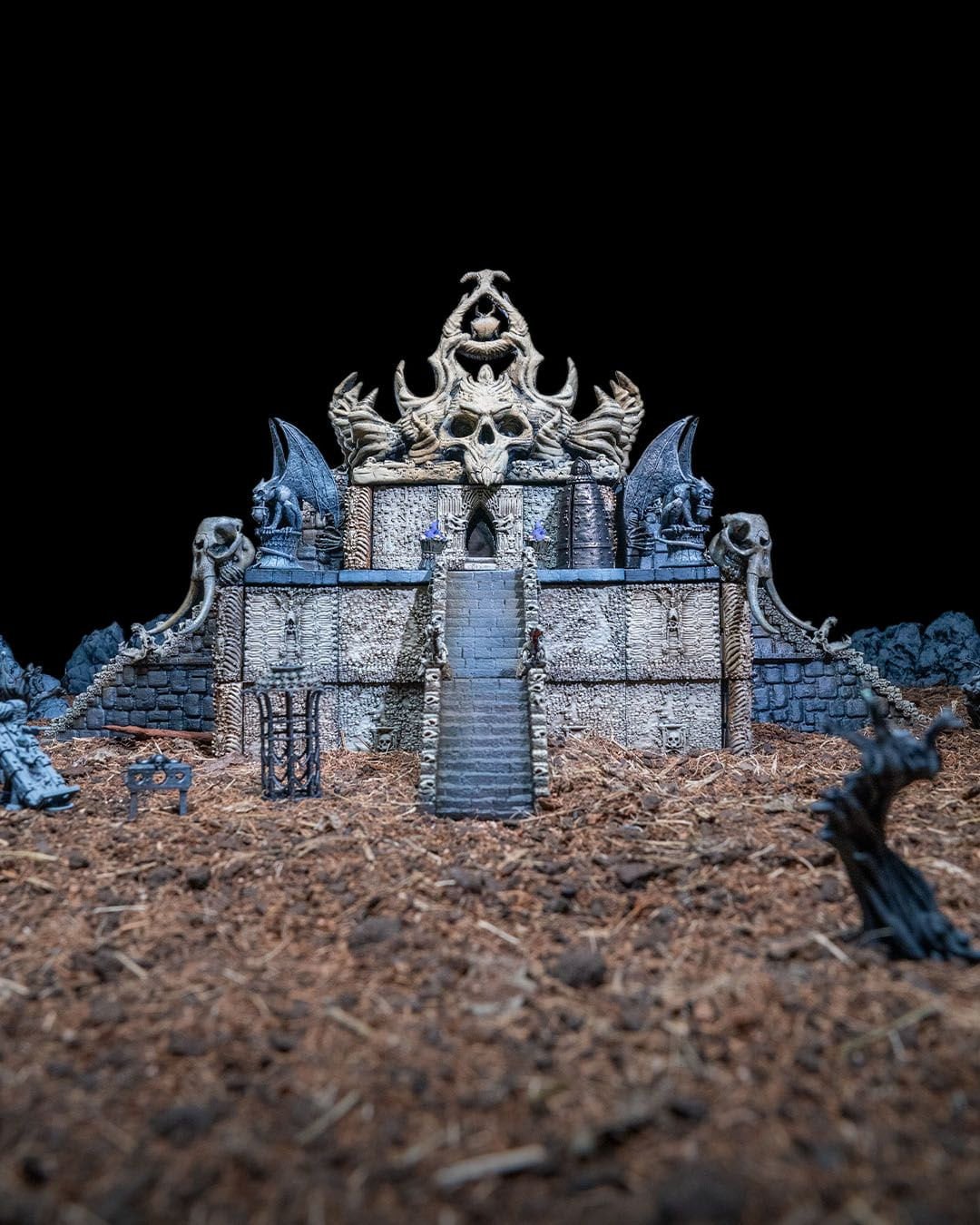The Dark Ziggurat, Miniature, Necromancer, 3D Print, DND Miniature ...