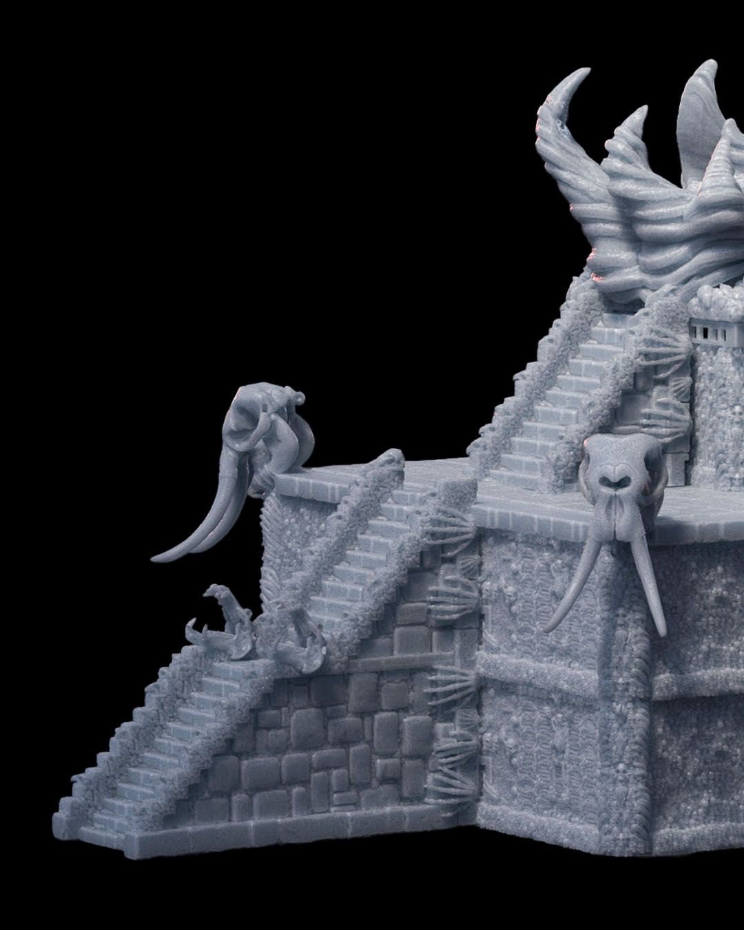 The Dark Ziggurat, Miniature, Necromancer, 3D Print, DND Miniature, Fantasy Miniature, Tabletop ...