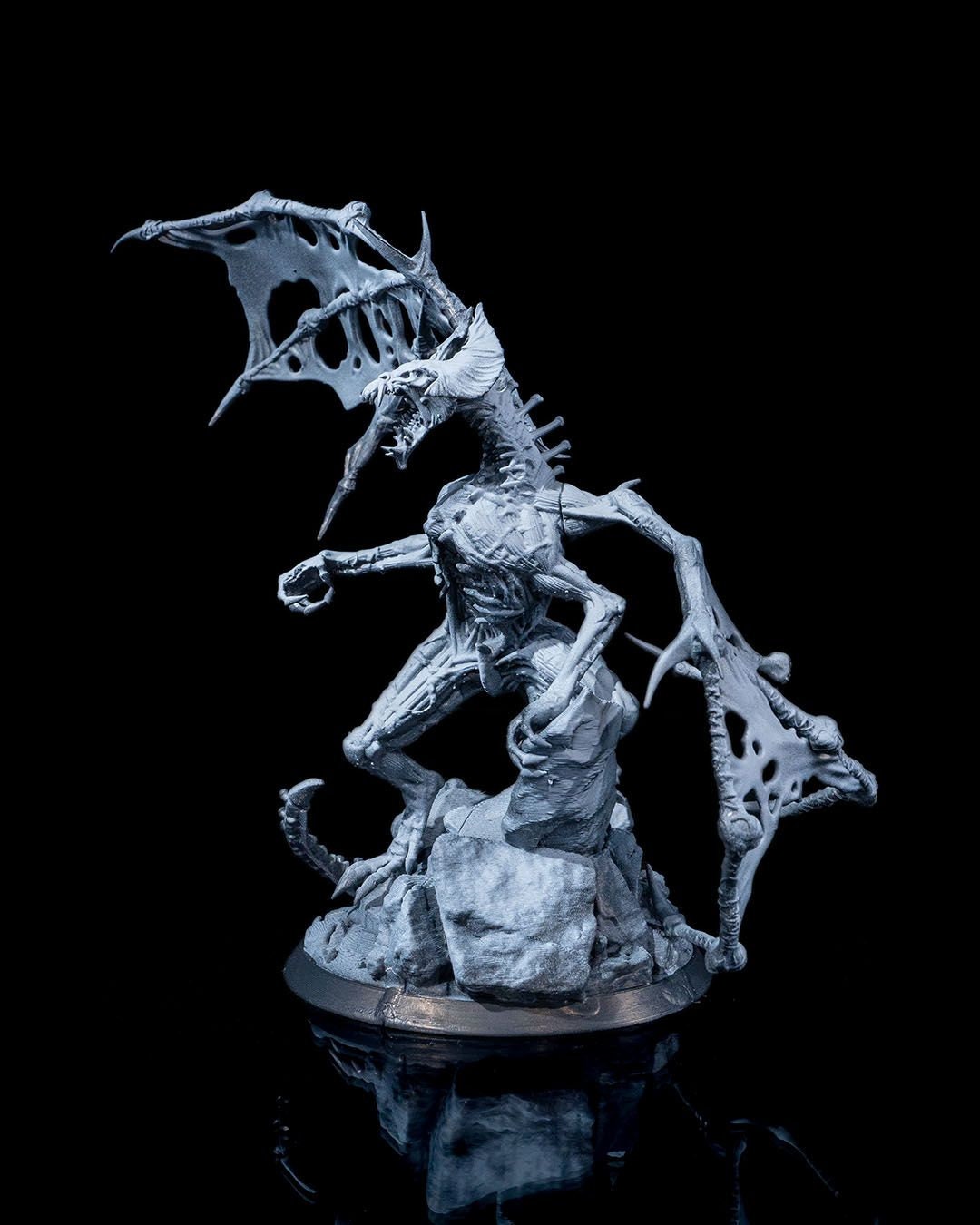 Dracolich Miniature, Necromancer, 3D Printed DND Miniature, Fantasy ...